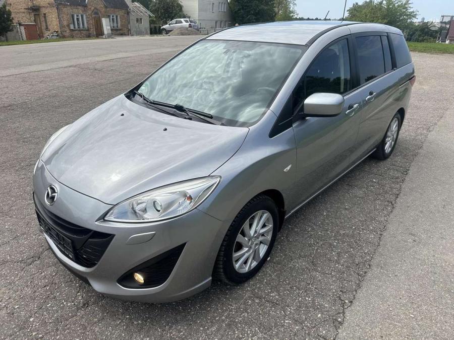 Grey Mazda 5 2011 in Siauliai, with an engine capacity of 1.60 L and mileage of 188 thousand km for 3950 €, photo 11 on AUTOMOTO.COM.LV