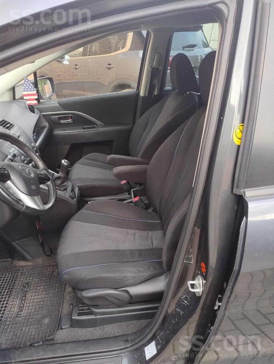 Pelēks Mazda 5 2011 Krāslava, ar dzinēja tilpumu 1.60 L un nobraukumu 240 tūkst. km par 2350 €, foto 10 vietnē AUTOMOTO.COM.LV