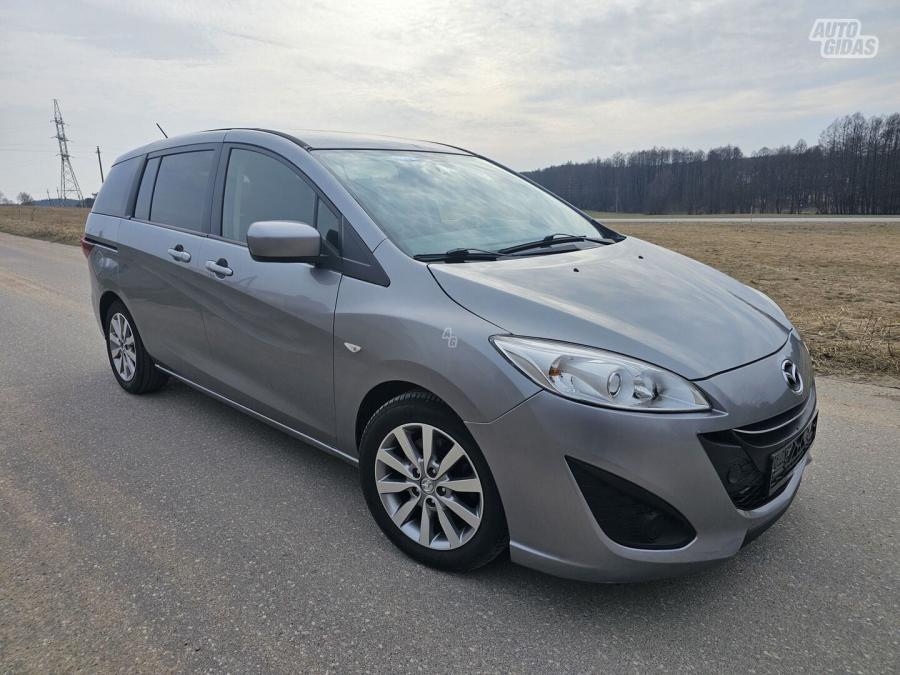 Grey Mazda 5 2012 in Vilnius, with an engine capacity of 2.50 L and mileage of 25 thousand km for 3700 €, photo 1 on AUTOMOTO.COM.LV