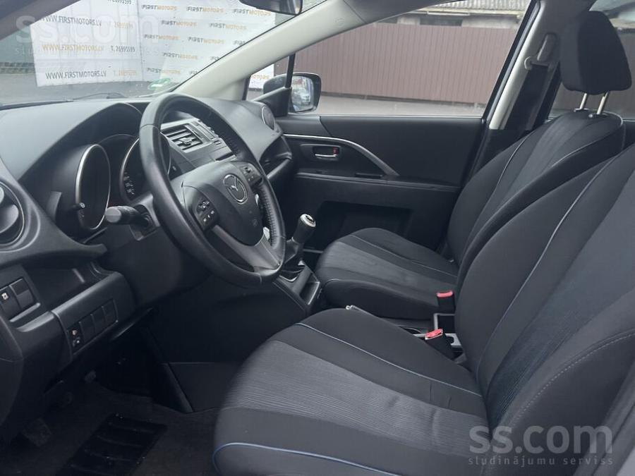 Grey Mazda 5 2013 in Riga, with an engine capacity of 1.60 L and mileage of 250 thousand km for 3950 €, photo 8 on AUTOMOTO.COM.LV