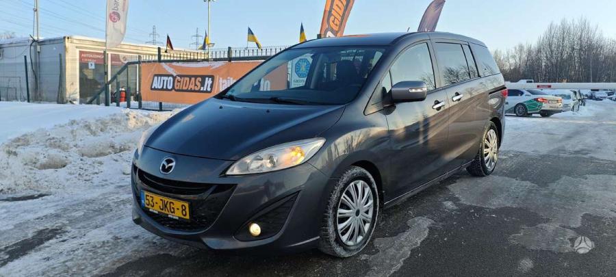 Pelēks Mazda 5 2014 Kauņa, ar dzinēja tilpumu 1.56 L un nobraukumu 228 tūkst. km par 3850 €, foto 1 vietnē AUTOMOTO.COM.LV