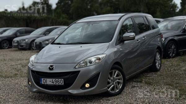 Pelēks Mazda 5 2014 Jelgava, ar dzinēja tilpumu 1.60 L un nobraukumu 133 tūkst. km par 4990 €, foto 2 vietnē AUTOMOTO.COM.LV
