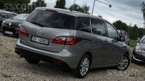 Pelēks Mazda 5 2014 Jelgava, ar dzinēja tilpumu 1.60 L un nobraukumu 133 tūkst. km par 4990 €, foto 3 vietnē AUTOMOTO.COM.LV