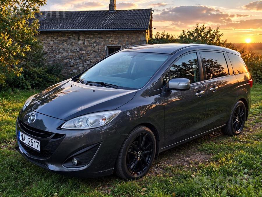 Pelēks Mazda 5 2014 Talsi, ar dzinēja tilpumu 1.60 L un nobraukumu 155 tūkst. km par 4250 €, foto 3 vietnē AUTOMOTO.COM.LV