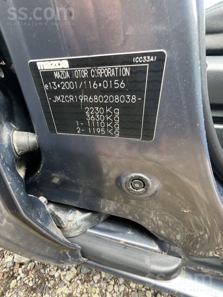 Mazda 5 2008 in Valmiera, with an engine capacity of 2.00 L and mileage of 0 thousand km for 2290 €, photo 8 on AUTOMOTO.COM.LV