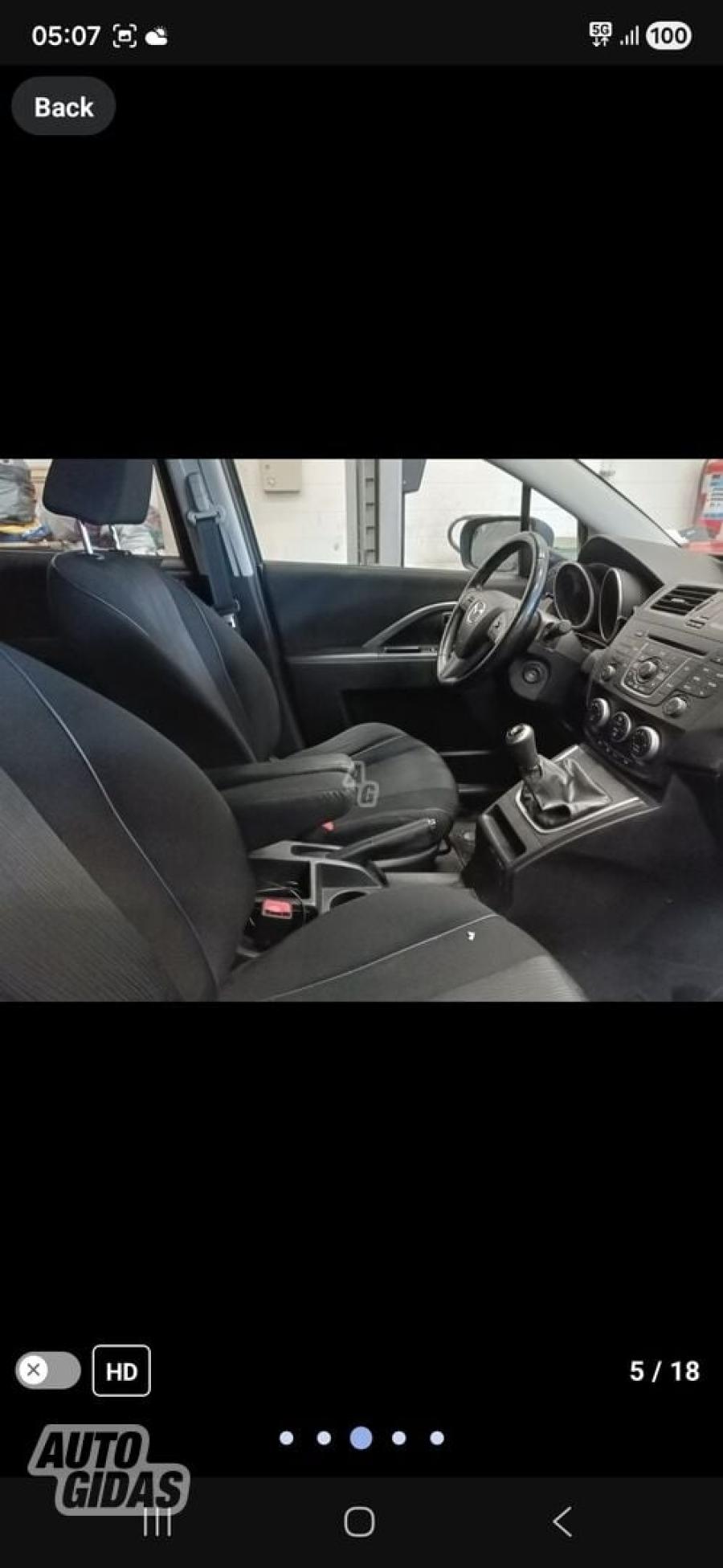 Mazda 5 2013 in Kaunas, with an engine capacity of 2.00 L and mileage of 190 thousand km for 1200 €, photo 10 on AUTOMOTO.COM.LV
