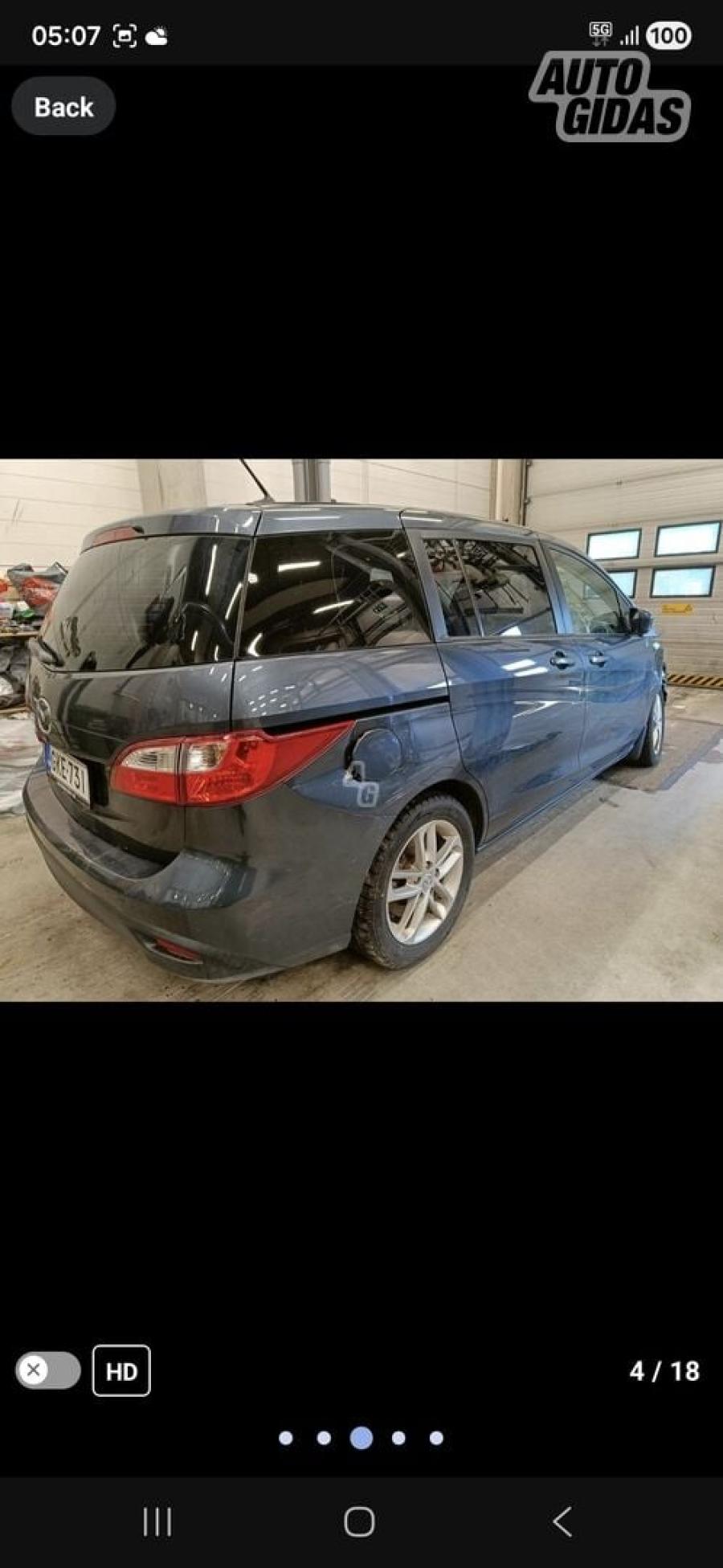 Mazda 5 2013 in Kaunas, with an engine capacity of 2.00 L and mileage of 190 thousand km for 1200 €, photo 11 on AUTOMOTO.COM.LV
