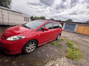Sarkans Mazda 5 2007 Rīga, ar dzinēja tilpumu 2.00 L un nobraukumu 256 tūkst. km par 1650 €, foto  vietnē AUTOMOTO.COM.LV