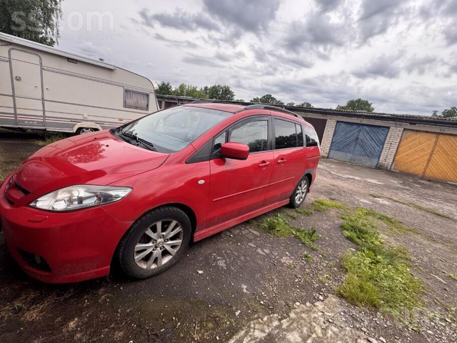 Sarkans Mazda 5 2007 Rīga, ar dzinēja tilpumu 2.00 L un nobraukumu 256 tūkst. km par 1650 €, foto 1 vietnē AUTOMOTO.COM.LV