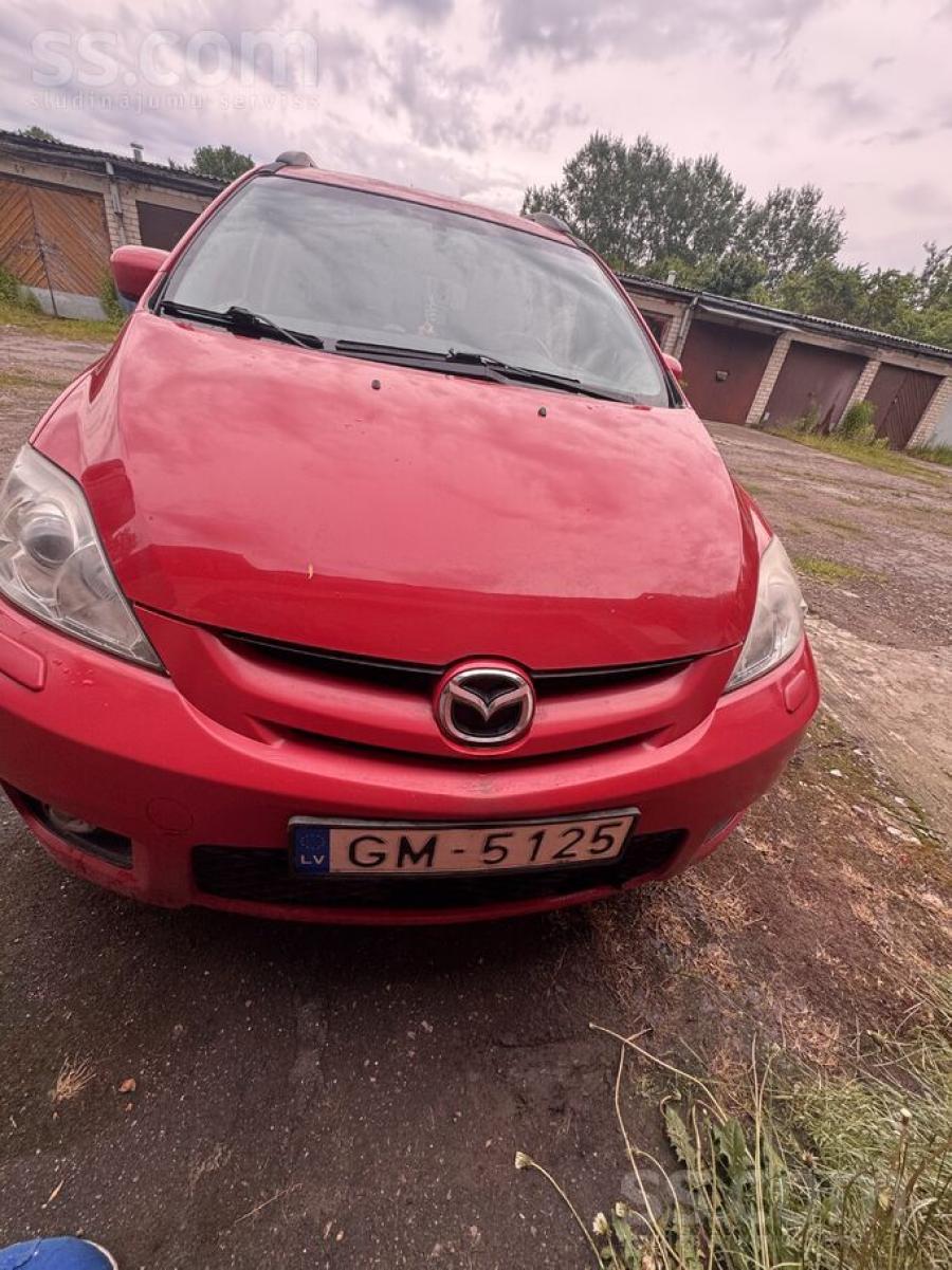 Sarkans Mazda 5 2007 Rīga, ar dzinēja tilpumu 2.00 L un nobraukumu 256 tūkst. km par 1650 €, foto 3 vietnē AUTOMOTO.COM.LV