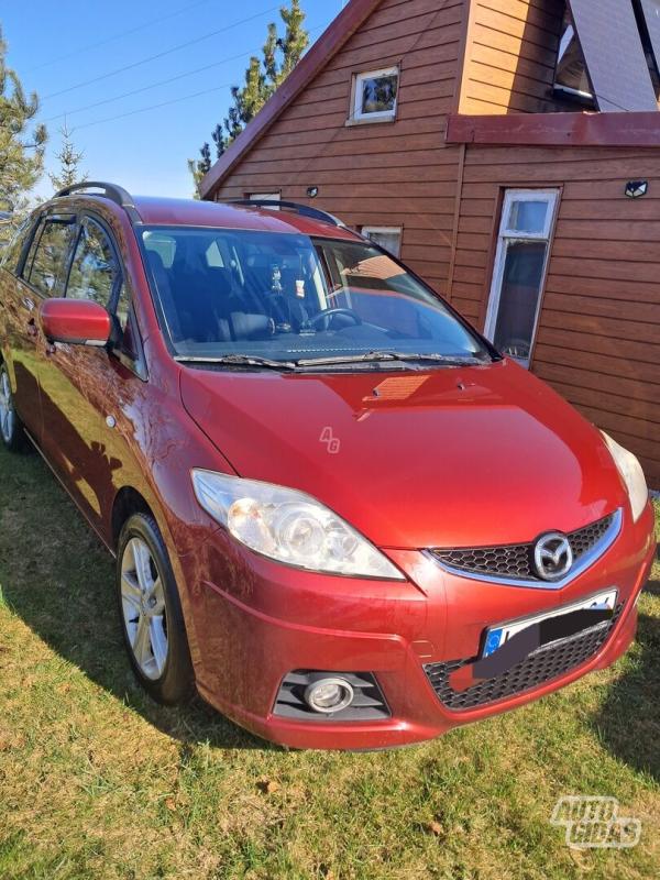 Sarkans Mazda 5 2010 Šauļi, ar dzinēja tilpumu 2.00 L un nobraukumu 292 tūkst. km par 2400 €, foto 1 vietnē AUTOMOTO.COM.LV