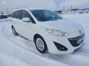 White Mazda 5 2011 in Kaunas, with an engine capacity of 1.56 L and mileage of 221 thousand km for 2990 €, photo 2 on AUTOMOTO.COM.LV