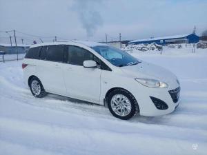 White Mazda 5 2011 in Kaunas, with an engine capacity of 1.56 L and mileage of 221 thousand km for 2990 €, photo 4 on AUTOMOTO.COM.LV