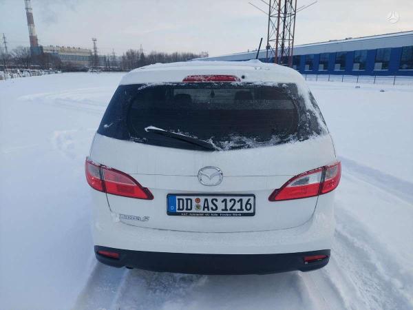 White Mazda 5 2011 in Kaunas, with an engine capacity of 1.56 L and mileage of 221 thousand km for 2990 €, photo 7 on AUTOMOTO.COM.LV