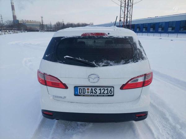 White Mazda 5 2011 in Kaunas, with an engine capacity of 1.56 L and mileage of 221 thousand km for 2990 €, photo 8 on AUTOMOTO.COM.LV