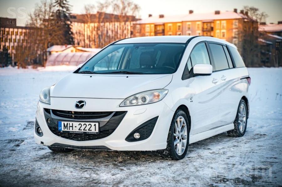 Balts Mazda 5 2011 Rīga, ar dzinēja tilpumu 1.60 L un nobraukumu 0 tūkst. km par 2990 €, foto 1 vietnē AUTOMOTO.COM.LV