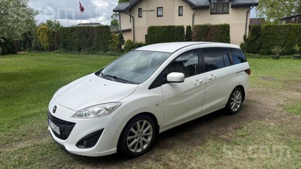White Mazda 5 2012 in Riga, with an engine capacity of 1.60 L and mileage of 264 thousand km for 4250 €, photo 3 on AUTOMOTO.COM.LV
