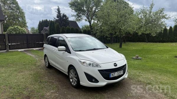 White Mazda 5 2012 in Riga, with an engine capacity of 1.60 L and mileage of 264 thousand km for 4250 €, photo 7 on AUTOMOTO.COM.LV