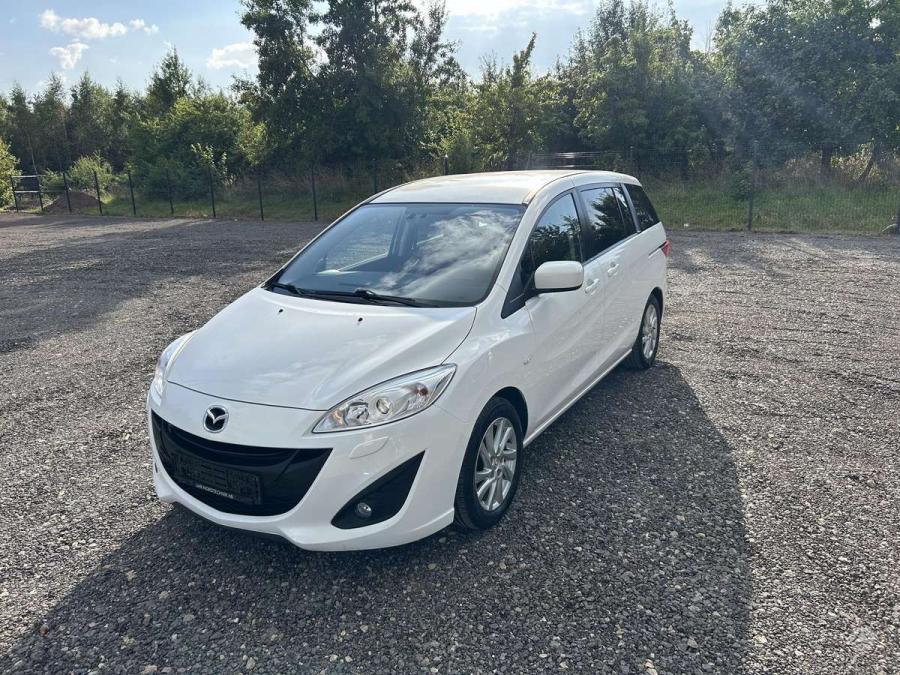 White Mazda 5 2012 in Kretinga, with an engine capacity of 1.56 L and mileage of 228 thousand km for 3950 €, photo 12 on AUTOMOTO.COM.LV