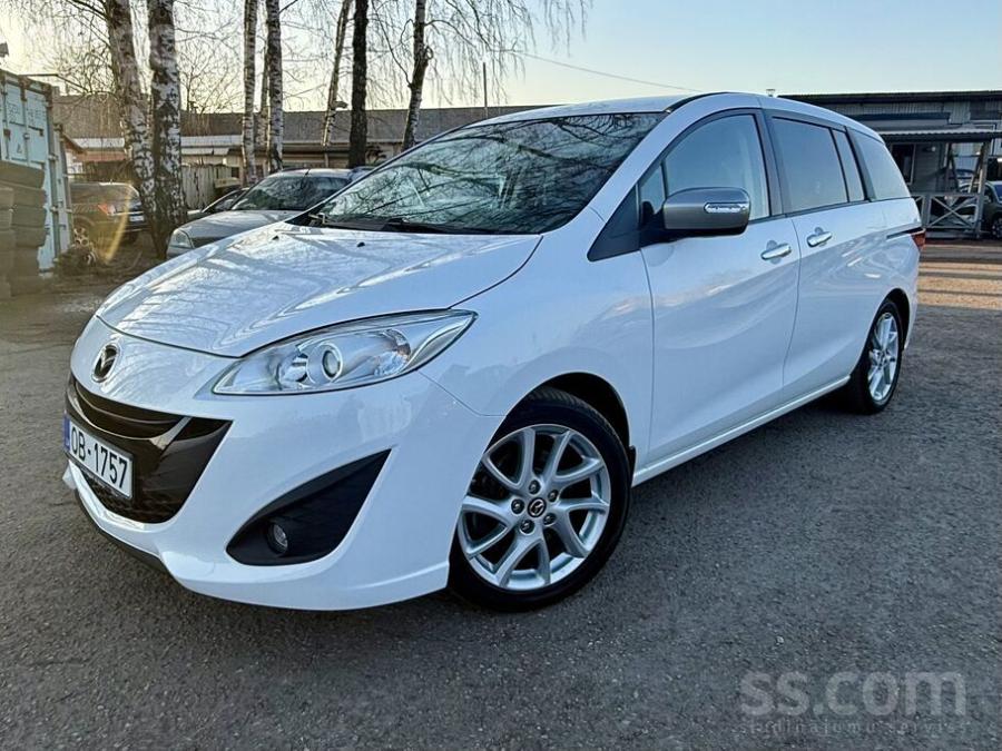 White Mazda 5 2015 in Riga, with an engine capacity of 1.60 L and mileage of 0 thousand km for 4990 €, photo 3 on AUTOMOTO.COM.LV