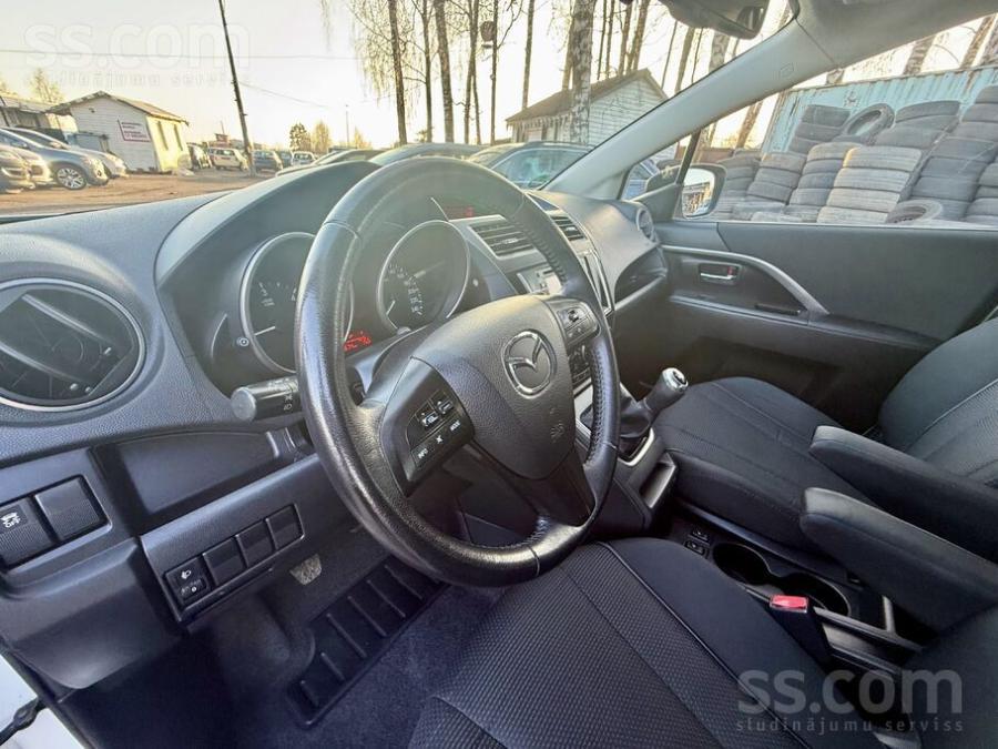 White Mazda 5 2015 in Riga, with an engine capacity of 1.60 L and mileage of 0 thousand km for 4990 €, photo 11 on AUTOMOTO.COM.LV