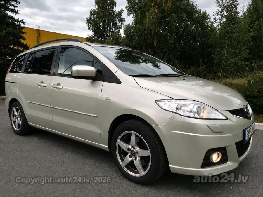 Yellow Mazda 5 2009 in Tartu, with an engine capacity of 2.00 L and mileage of 220 thousand km for 890 €, photo 1 on AUTOMOTO.COM.LV