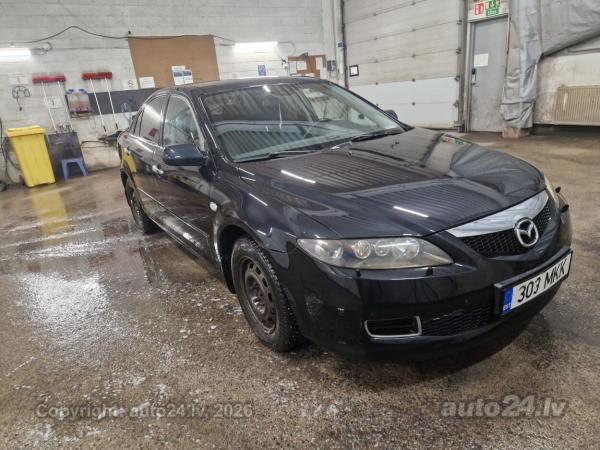Black Mazda 6 2007 in Tallinn, with an engine capacity of 2.00 L and mileage of 200 thousand km for 1200 €, photo 1 on AUTOMOTO.COM.LV
