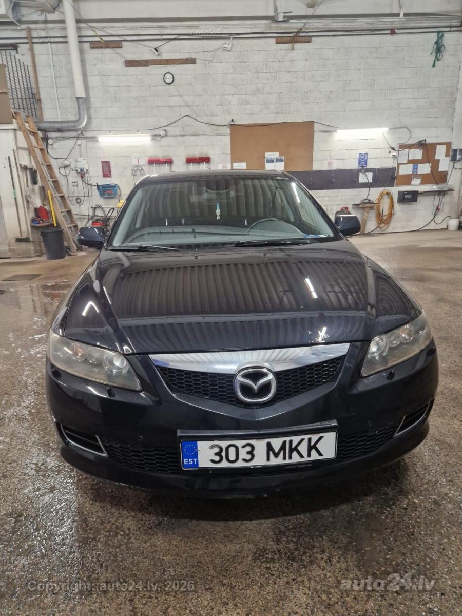 Black Mazda 6 2007 in Tallinn, with an engine capacity of 2.00 L and mileage of 200 thousand km for 1200 €, photo 9 on AUTOMOTO.COM.LV
