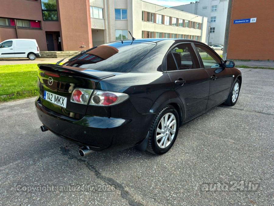 Black Mazda 6 2007 in Tallinn, with an engine capacity of 2.00 L and mileage of 294 thousand km for 1490 €, photo 3 on AUTOMOTO.COM.LV