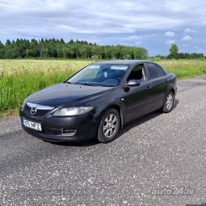 Black Mazda 6 2007 in Tallinn, with an engine capacity of 2.00 L and mileage of 202 thousand km for 1400 €, photo 3 on AUTOMOTO.COM.LV