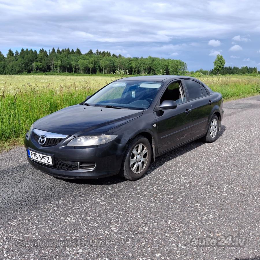 Black Mazda 6 2007 in Tallinn, with an engine capacity of 2.00 L and mileage of 202 thousand km for 1400 €, photo 3 on AUTOMOTO.COM.LV