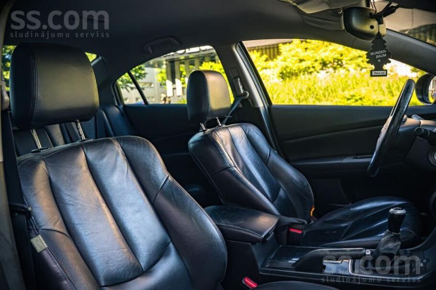 Black Mazda 6 2008 in Riga, with an engine capacity of 2.50 L and mileage of 279 thousand km for 990 €, photo 9 on AUTOMOTO.COM.LV