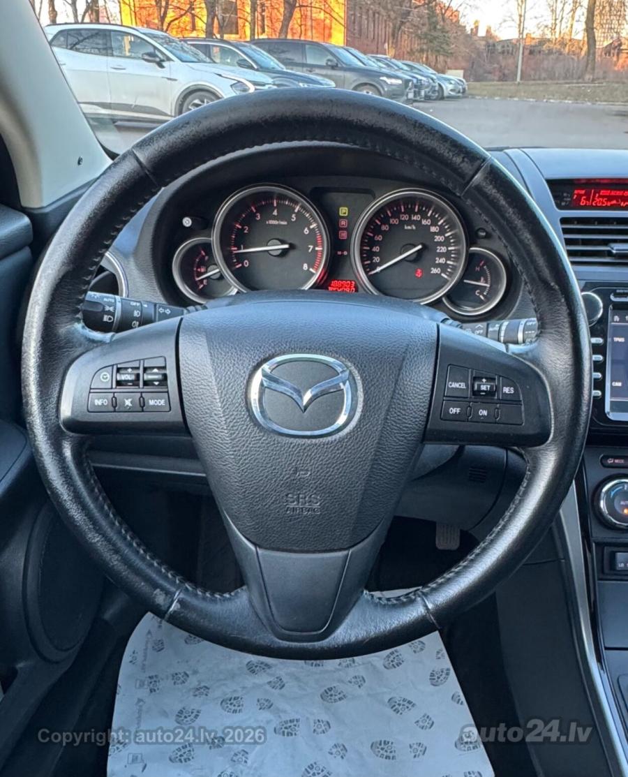 Black Mazda 6 2012 in Tallinn, with an engine capacity of 2.00 L and mileage of 189 thousand km for 4999 €, photo 10 on AUTOMOTO.COM.LV