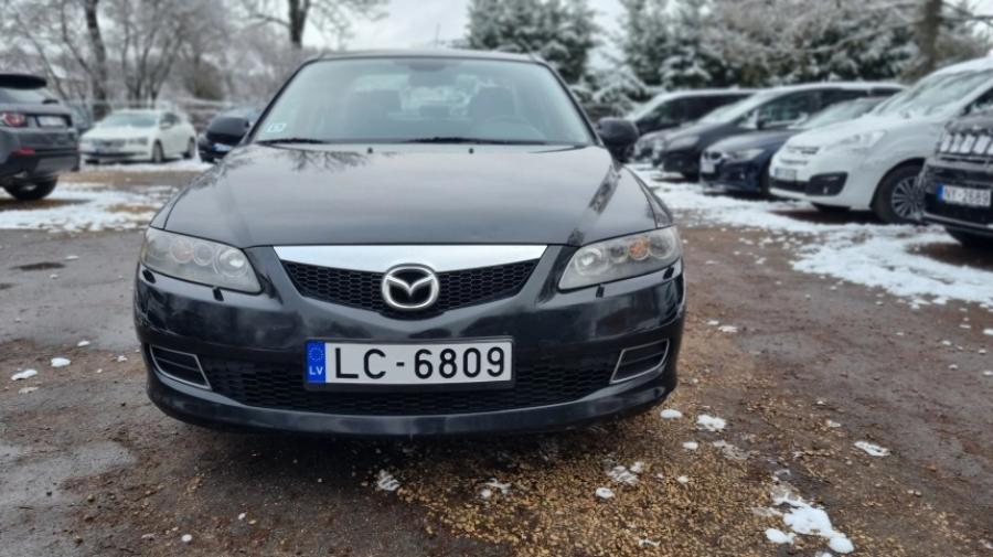 Black Mazda 6 2005 in Riga, with an engine capacity of 2.00 L and mileage of 171 thousand km for 1770 €, photo 8 on AUTOMOTO.COM.LV