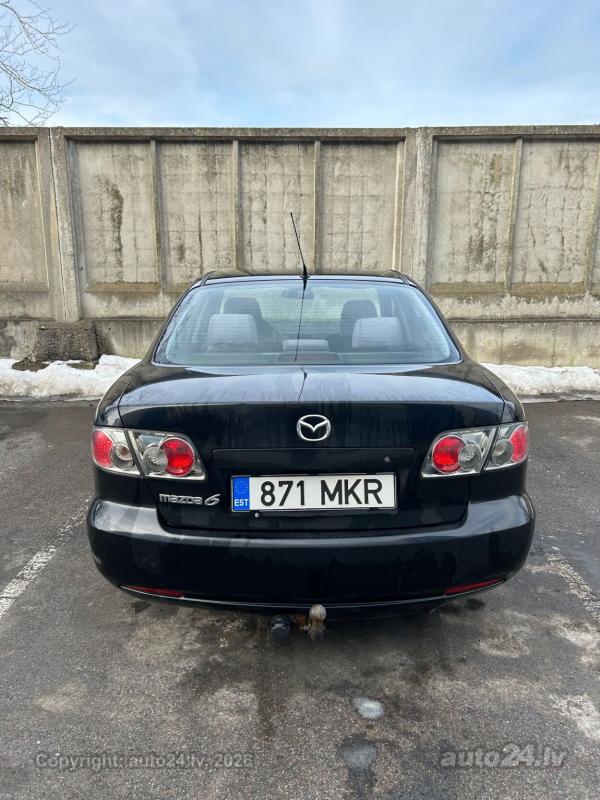 Black Mazda 6 2007 in Tallinn, with an engine capacity of 1.80 L and mileage of 165 thousand km for 590 €, photo 6 on AUTOMOTO.COM.LV