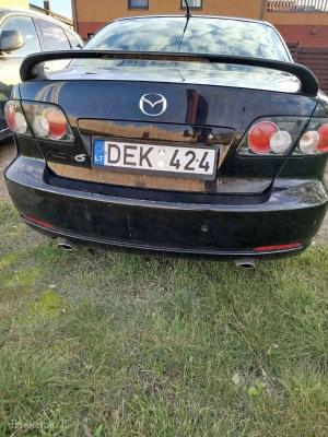Melns Mazda 6 2007 Kauņa, ar dzinēja tilpumu 2.30 L un nobraukumu 270 tūkst. km par 550 €, foto 5 vietnē AUTOMOTO.COM.LV
