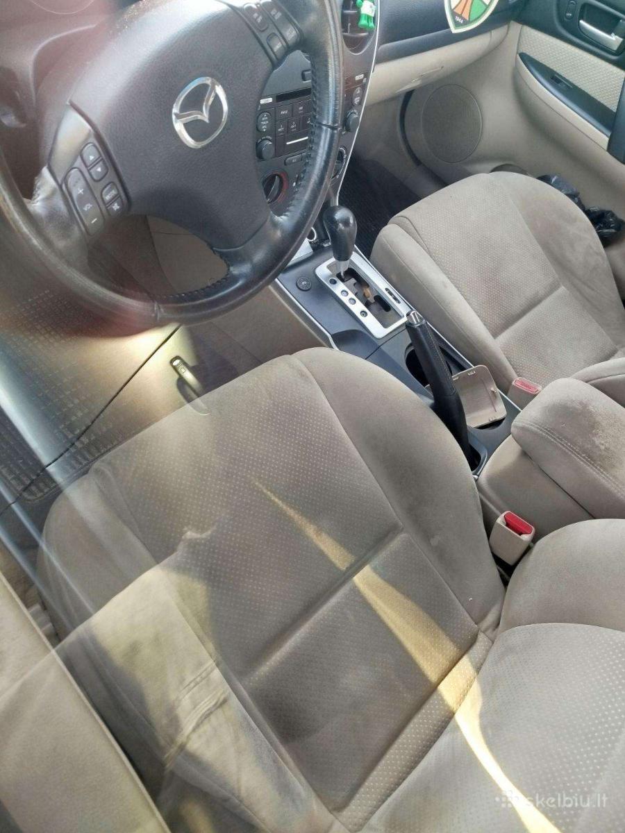 Melns Mazda 6 2007 Kauņa, ar dzinēja tilpumu 2.30 L un nobraukumu 270 tūkst. km par 550 €, foto 6 vietnē AUTOMOTO.COM.LV