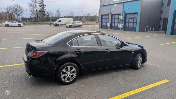 Melns Mazda 6 2008 Viļņa, ar dzinēja tilpumu 2.00 L un nobraukumu 175 tūkst. km par 1100 €, foto 6 vietnē AUTOMOTO.COM.LV