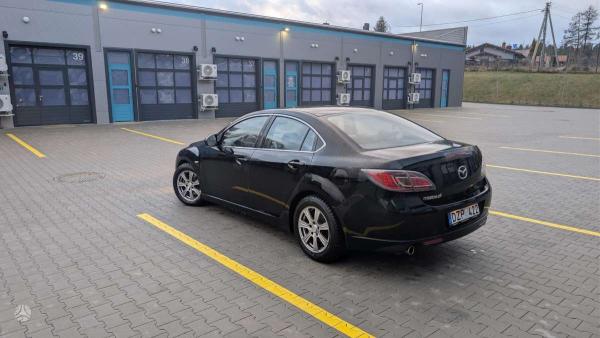 Melns Mazda 6 2008 Viļņa, ar dzinēja tilpumu 2.00 L un nobraukumu 175 tūkst. km par 1100 €, foto 7 vietnē AUTOMOTO.COM.LV