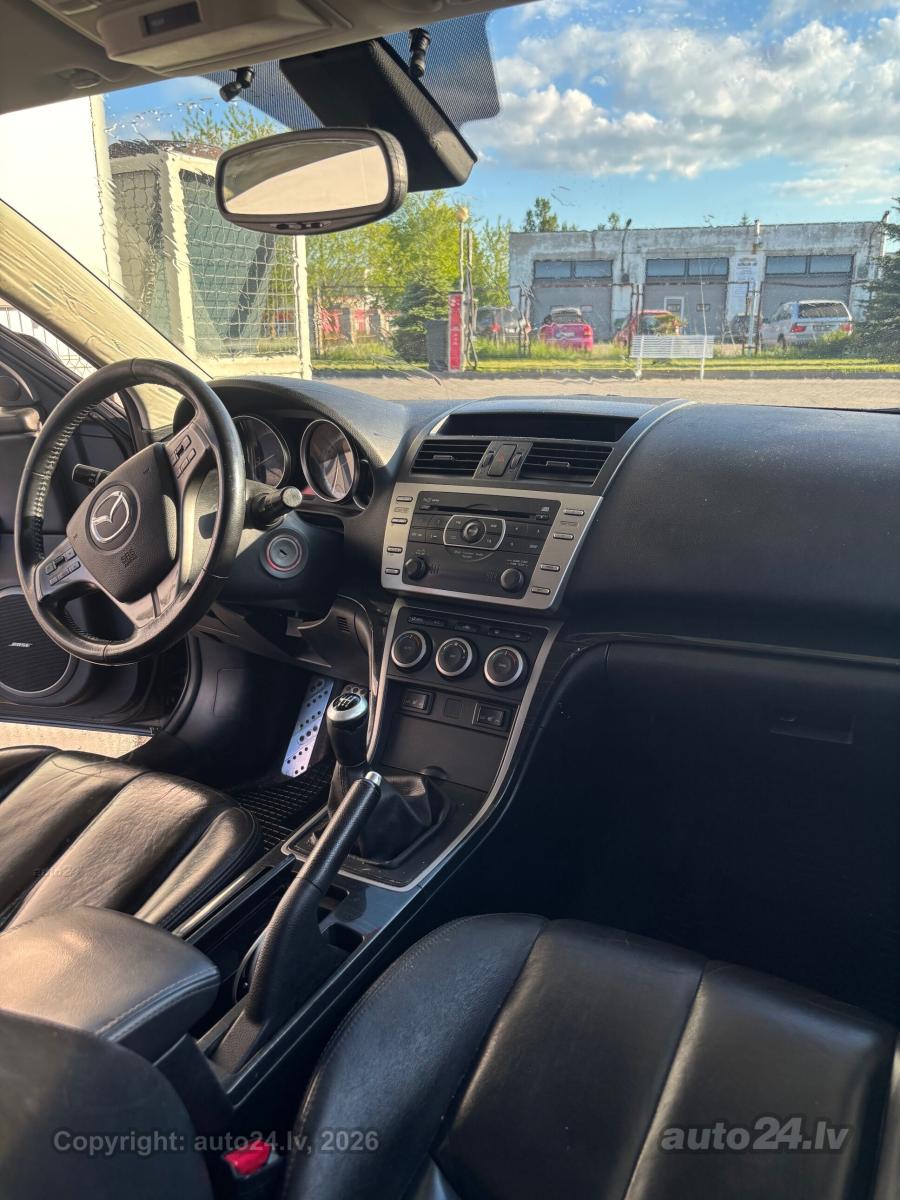 Black Mazda 6 2008 in Tallinn, with an engine capacity of 2.50 L and mileage of 0 thousand km for 3190 €, photo 6 on AUTOMOTO.COM.LV