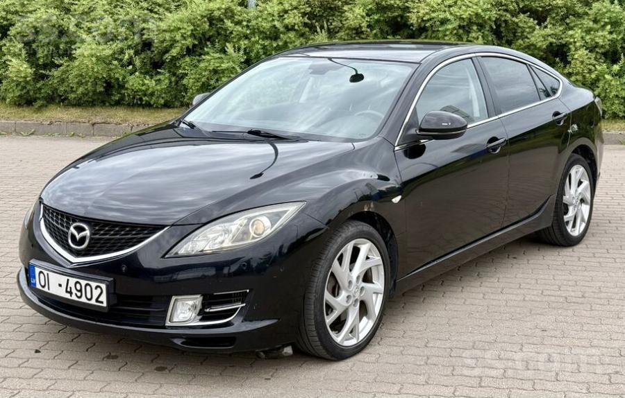Black Mazda 6 2008 in Riga, with an engine capacity of 2.00 L and mileage of 268 thousand km for 1650 €, photo 3 on AUTOMOTO.COM.LV