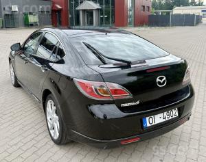 Black Mazda 6 2008 in Riga, with an engine capacity of 2.00 L and mileage of 268 thousand km for 1650 €, photo 4 on AUTOMOTO.COM.LV