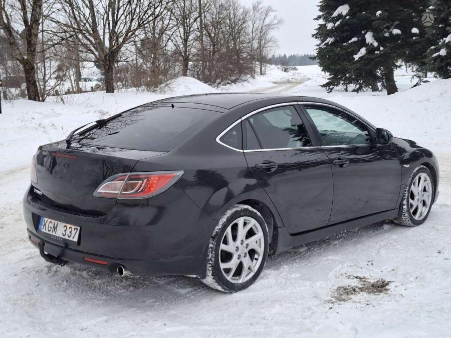 Melns Mazda 6 2009 Plungė, ar dzinēja tilpumu 2.18 L un nobraukumu 421 tūkst. km par 1950 €, foto 4 vietnē AUTOMOTO.COM.LV
