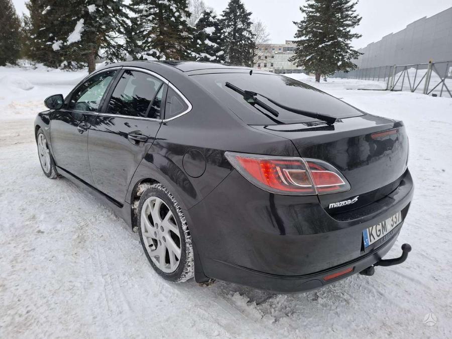 Melns Mazda 6 2009 Plungė, ar dzinēja tilpumu 2.18 L un nobraukumu 421 tūkst. km par 1950 €, foto 10 vietnē AUTOMOTO.COM.LV