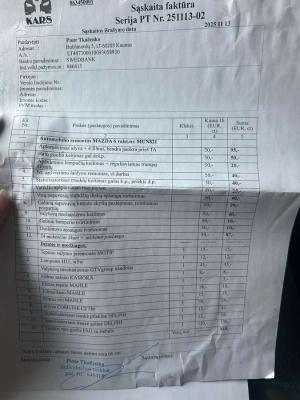 Черный Мазда 6 2009 в Каунас, объемом двигателя 2.00 л и пробегом 310 тыс. км за 2000 €, фото 15 на AUTOMOTO.COM.LV