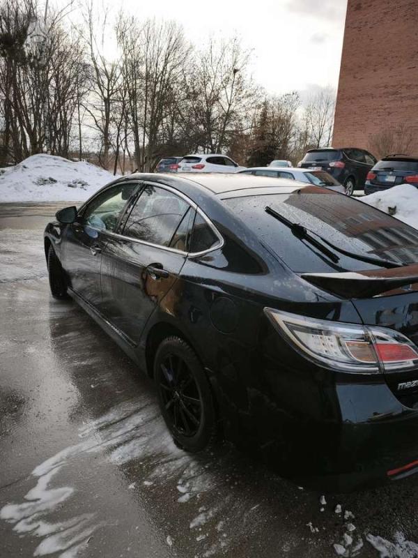 Black Mazda 6 2011 in Kaunas, with an engine capacity of 2.18 L and mileage of 243 thousand km for 3200 €, photo 5 on AUTOMOTO.COM.LV
