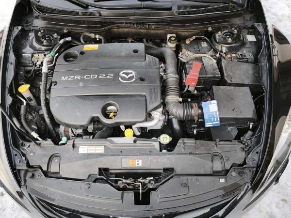 Black Mazda 6 2011 in Kaunas, with an engine capacity of 2.18 L and mileage of 243 thousand km for 3200 €, photo 10 on AUTOMOTO.COM.LV