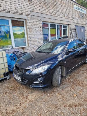 Black Mazda 6 2011 in Daugavpils, with an engine capacity of 2.20 L and mileage of 259 thousand km for 1200 €, photo 5 on AUTOMOTO.COM.LV