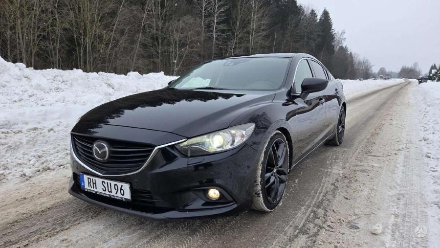 Black Mazda 6 2013 in Plunge, with an engine capacity of 2.18 L and mileage of 185 thousand km for 6700 €, photo 1 on AUTOMOTO.COM.LV