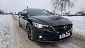 Black Mazda 6 2013 in Plunge, with an engine capacity of 2.18 L and mileage of 185 thousand km for 6700 €, photo 2 on AUTOMOTO.COM.LV